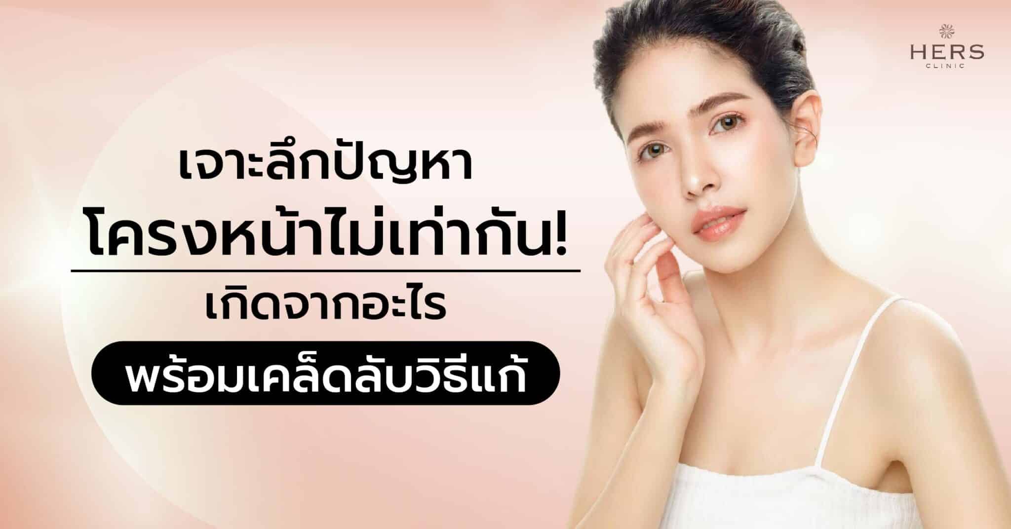 เจาะลึกปัญหาโครงหน้าไม่เท่ากัน! เกิดจากอะไร พร้อมเคล็ดลับวิธีแก้ - HERS Clinic